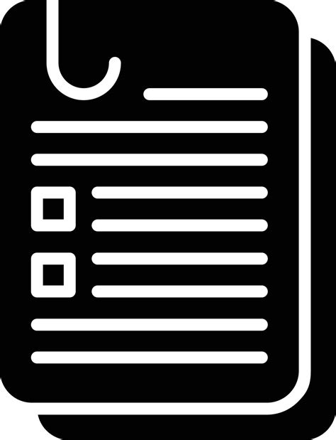 Assignment Glyph Icon 10930562 Vector Art At Vecteezy