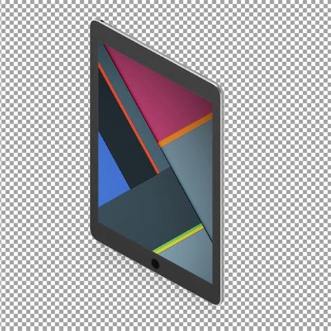 Premium Psd Isometric Tablet