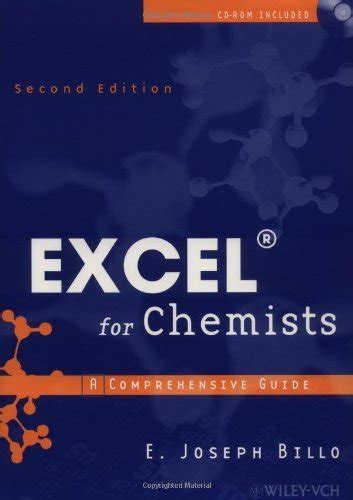 excel for chemists a comprehensive guide 2nd edition by e joseph