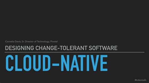 cloud native architectures for devops ppt