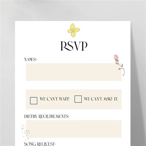 Rsvp Cards Printing Boutique