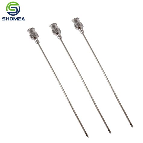 Shomea Customized 12 16g Stainless Steel Long Needle With Luer Lock