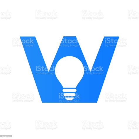 편지 W 전기 로고는 전구 아이콘 벡터 템플릿과 결합합니다 전구 로고 타입 기호 기호 로고에 대한 스톡 벡터 아트 및 기타 이미지 로고 조명 장비 비즈니스 Istock