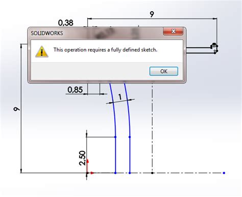 Thủ thuật Solidworks Fully Defined Sketches