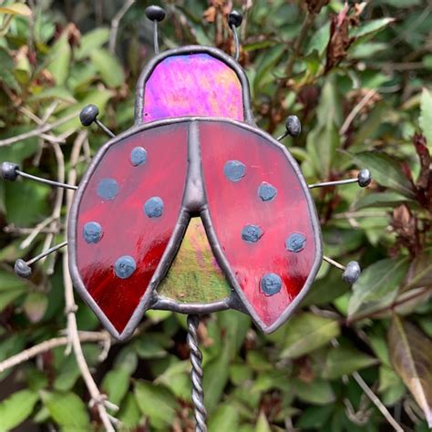 Stained Glass Plant Stake Etsy