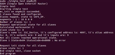 Slave Doesn T Switch To Operational State With No Error Code Issue Openethercatsociety