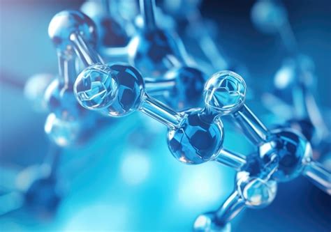 Premium Ai Image 3d Molecule Background With Connected Spherical Particles Atoms Vector