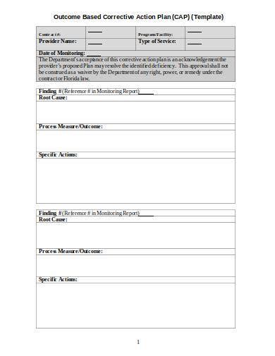 Free 9 Corrective Action Plan Samples In Pdf Ms Word
