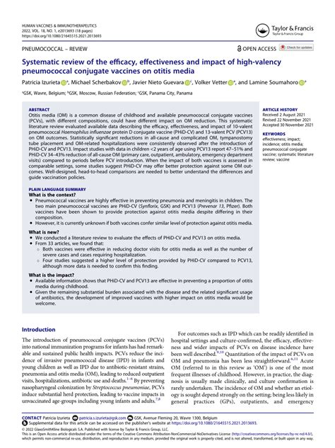 Pdf Systematic Review Of The Efficacy Effectiveness And Impact Of