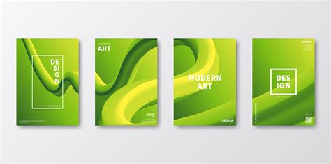 브로셔 템플릿 레이아웃 그린 커버 디자인 비즈니스 연례 보고서 전단지 잡지 3차원 형태에 대한 스톡 벡터 아트 및 기타 이미지 3차원 형태 다중 색상 디자인 Istock