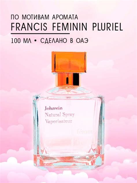 Johnwin Femme Plural по мотивам Feminin Pluriel, Феминин Плюриел Духи ...