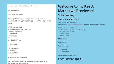 Markdown Previewer