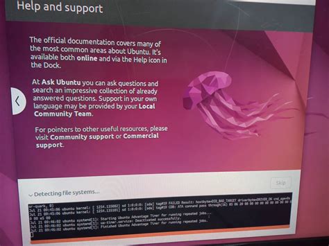Partitioning Ubuntu 2204 Is Stuck At Detecting File Systems Ask Ubuntu