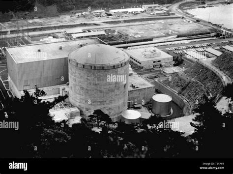 Aerial View Of The Tsuruga Nuclear Power Plant Operated By Japan
