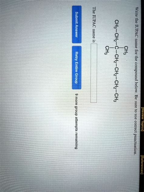 The Write Iupac 8 8 Name Iupac Ch2 Name Ch3 Ch3 For 8… Solvedlib