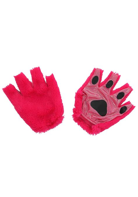 Anime Cat Fingerless Magenta Paws Cat Costume Accessories
