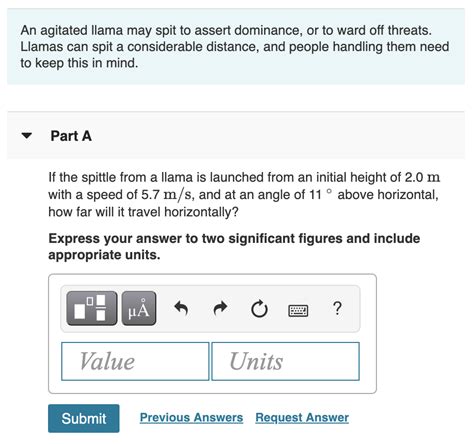 Solved An Agitated Llama May Spit To Assert Dominance Or To Chegg