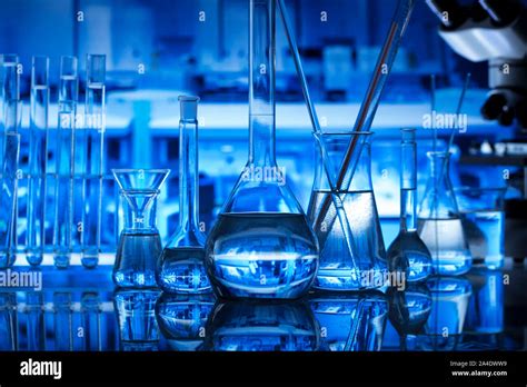 Science Laboratory Concept Background Microscope And Laboratory