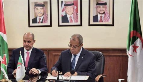 توقيع اتفاقيات ومذكرات تفاهم بين الجزائر والأردن قناة العالم الاخبارية