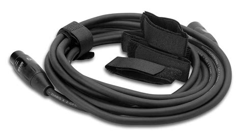 Hosa Black Hook And Loop Velcro Cable Wrap 8 Inch 5pcs Solotech