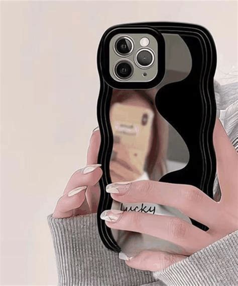 갤럭시 S22 울트라 S21 Fe 스타일 S20 웨이브 범퍼 스티칭 미러 거울 케이스 에이블리