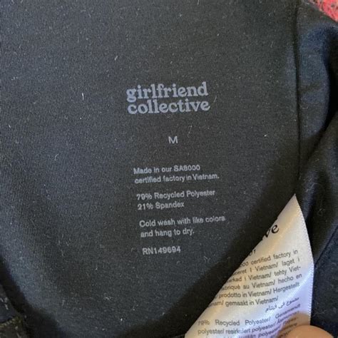 Girlfriend Collective Topanga Bra In Black Gently Depop