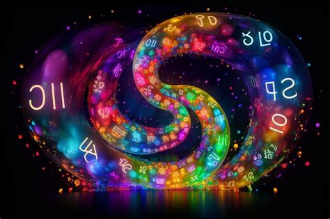 Premium Photo Colourful Math Numbers And Pi Symbol