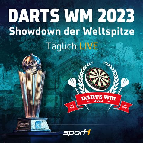 Darts WM 2023 live Zattoo Stream für Dart Fans Sport1