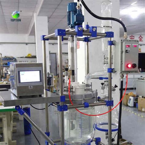 20l Glass Chemical Reactor With Ultrasonic Sonicator