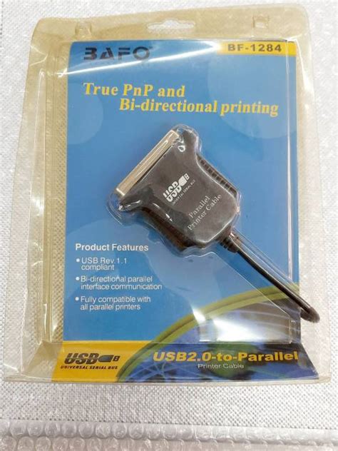 ตัวแปลงusb To Parallel Bf 1284 สาย Printer สายต่อปริ้นเตอร์รุ่นเก่า สายยาว 1 เมตร รองรับทุก