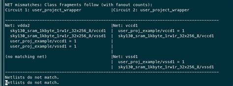 LVS Error Net Mismatch Issue The OpenROAD Project OpenLane GitHub