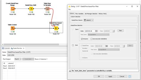 Filtering Data That Meets A Certain Condtion Knime Analytics Platform