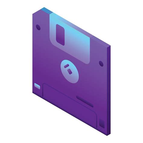 Floppy Disk Icon Isometric Style 15305050 Vector Art At Vecteezy