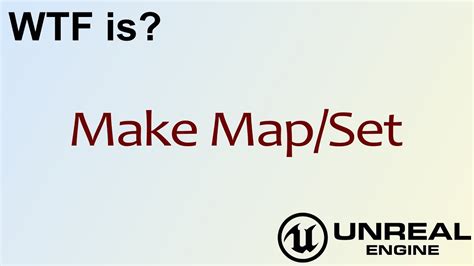Wtf Is Make Mapset In Unreal Engine 4 Ue4 Youtube