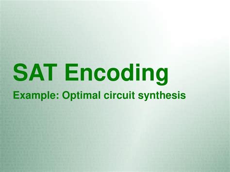 practical sat niklas eén presented by alan mishchenko ppt download