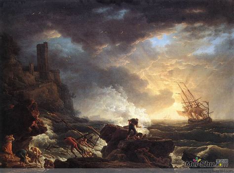 克洛德 约瑟夫韦尔内 Claude Joseph Vernet 高清作品欣赏 美术综合 美术网 Mei shu