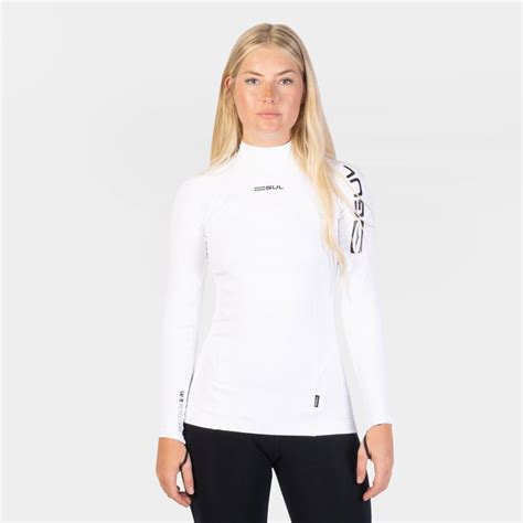 Gul Uv Protection Flatlock Long Sleeve Rash Vest White £1500