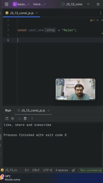 Const Keyword In Javascript Javascript Coding Viral Shorts Frontend Ai Tutorials Js