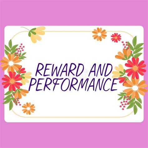 Hand Writing Sign Reward And Performance Conceptual Photo Given In Recognition Of Service