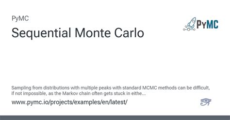 Sequential Monte Carlo — Pymc Example Gallery