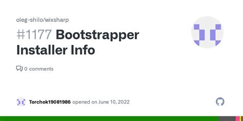 Bootstrapper Installer Info Issue 1177 Oleg Shilo Wixsharp GitHub
