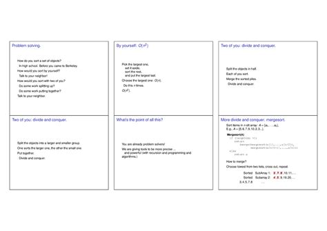 2024 Spring Lec 3 Problem Solving How Do You Sort A Set Of Objects In High School Before