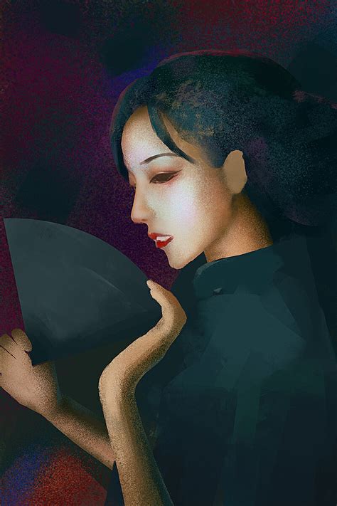 古典美女油画宫詺 站酷zcool