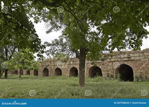 Ruins Of Purana Qila Old Fort Delhi India Stock Image Image Of