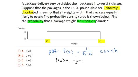 Solved A Package Delivery Service Divides Their Packages Into Wcighi