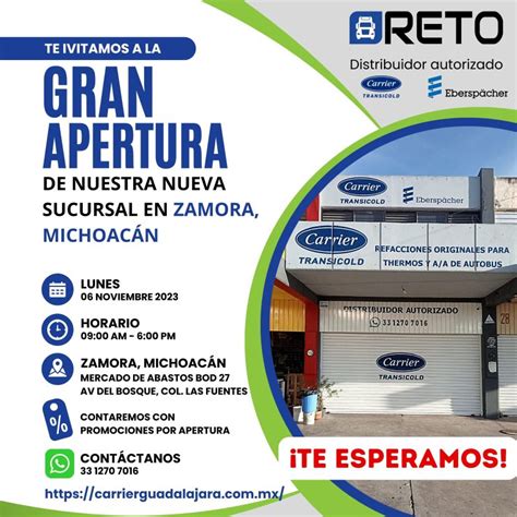 Los Invitamos A La Gran Apertura De Nuestra Nueva Sucursal En Zamora
