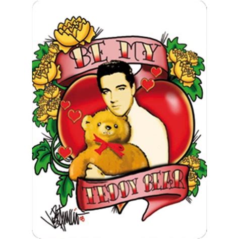 Plaque Elvis Presley Be My Teddy Bear Déco Américaine Décoration