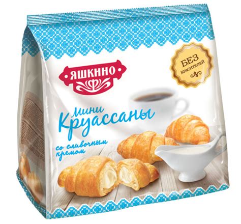 «Яшкино», мини-круассаны со сливочным кремом, 180 г - Доставка ночью ...
