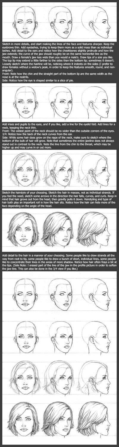 Basic Head Tutorial Female By Timflanagan On DeviantArt Drawing Lessons Drawing Techniques