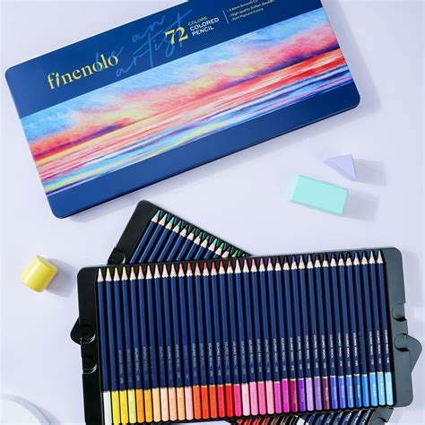 72 Colors Artist Design Colored Pencils Set For Adult Coloring Books Soft Core Professional